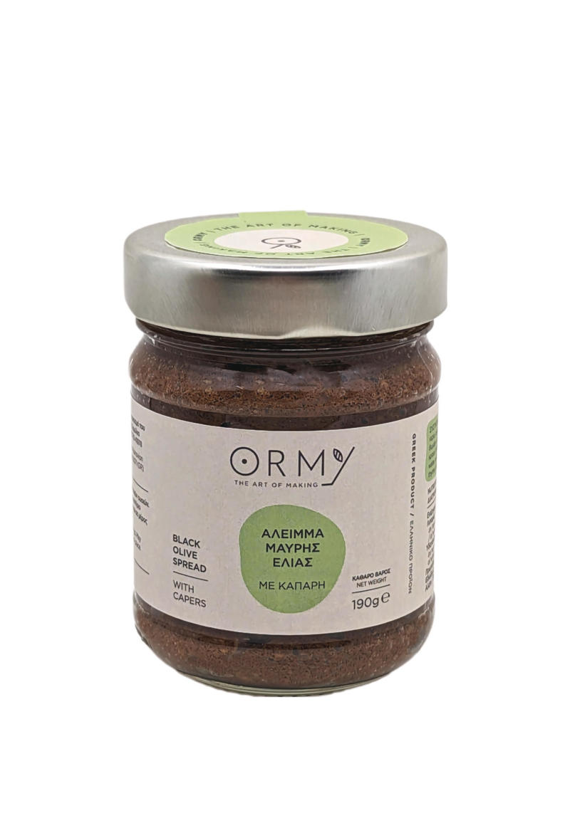 Black olive spread with capers - Ormylia Monastery